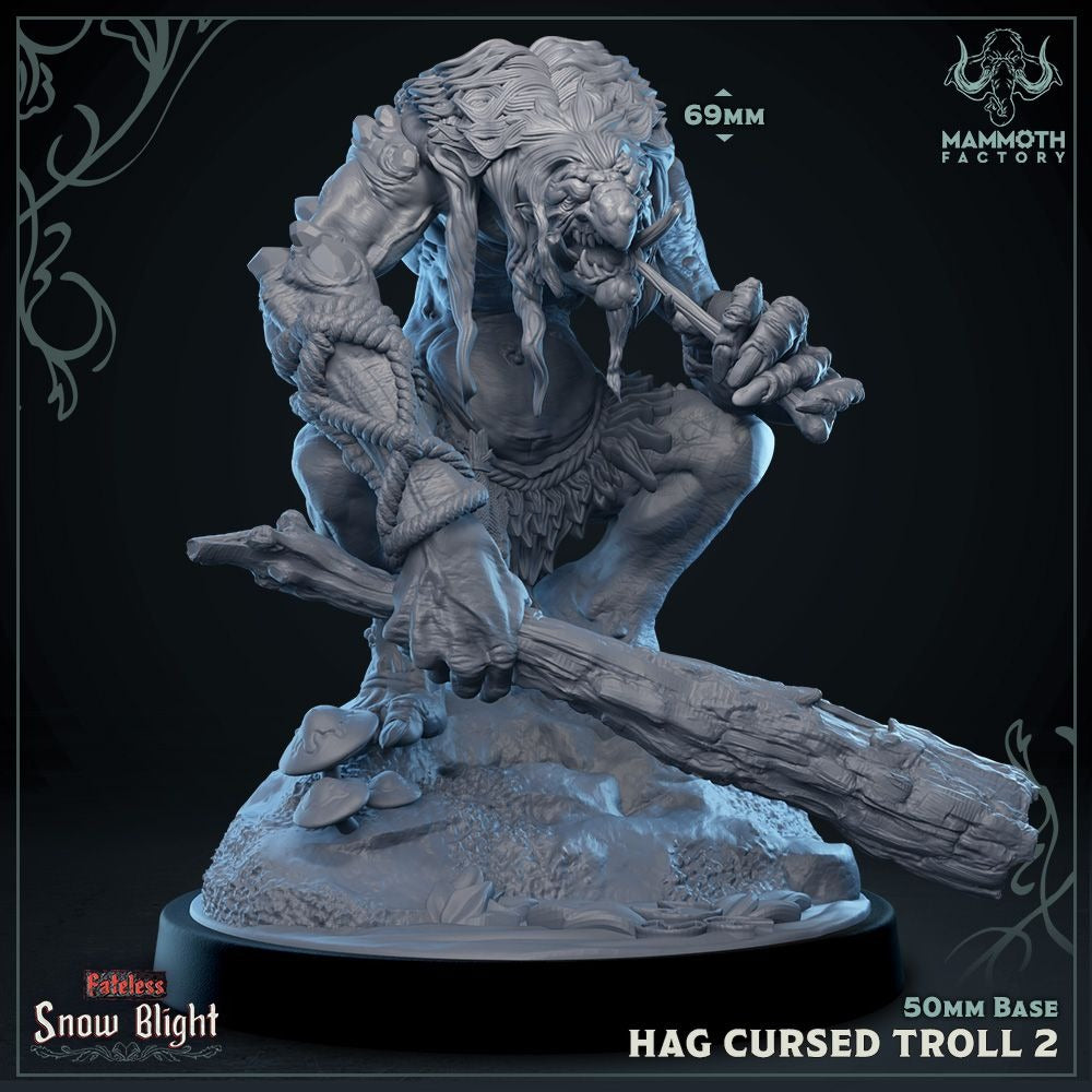 Hag-Cursed Trolls - Snow Blight - 3d Printed Miniature Sculpted by Mam – CheddarMinis