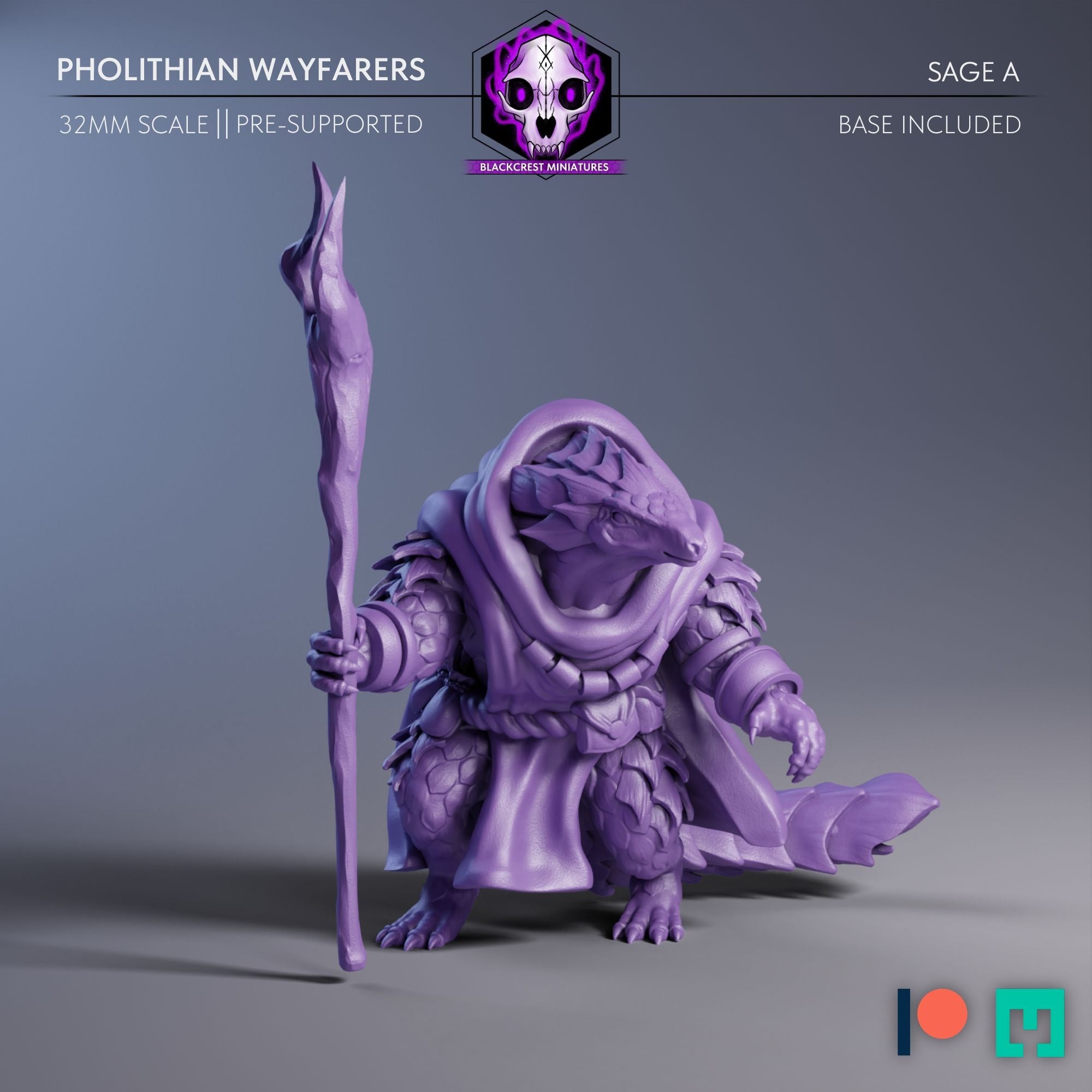 Pholithian Sages - 3d Printed Miniature Sculpted by Blackcrest Miniatu – CheddarMinis
