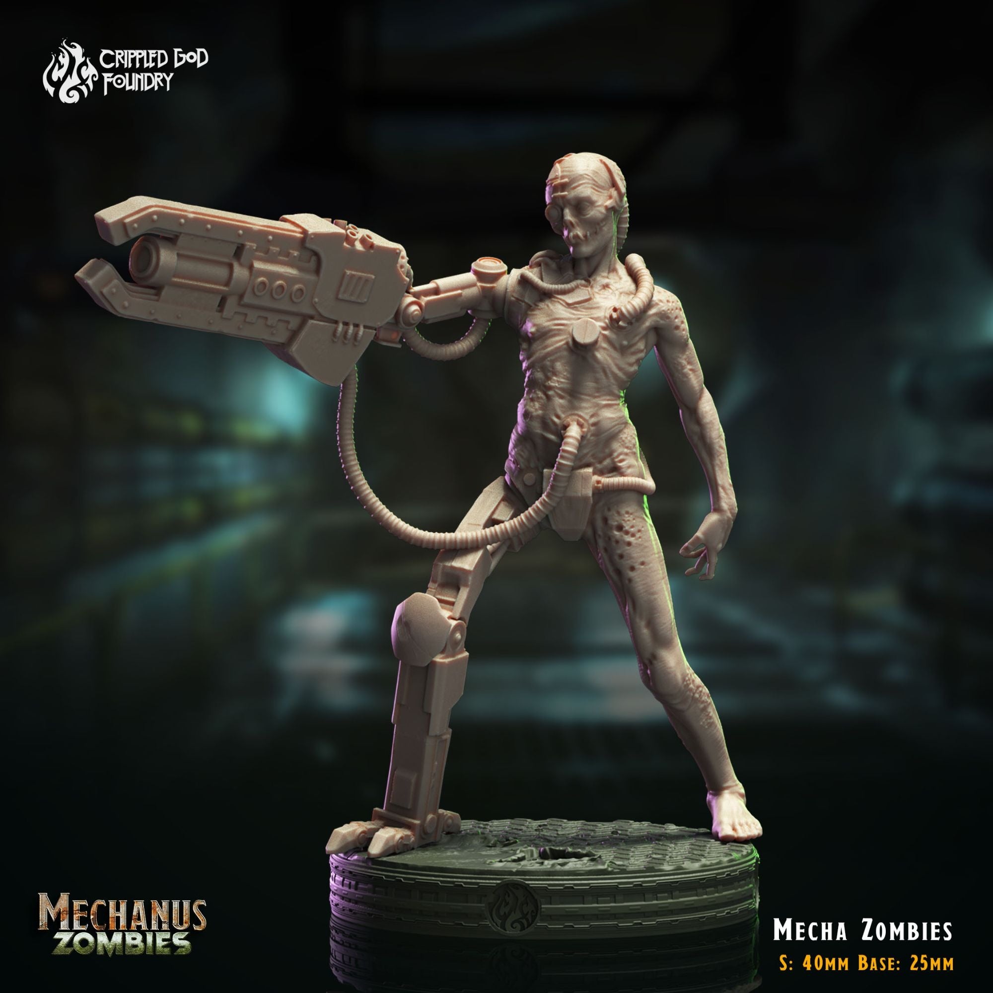 Mecha Zombies - 3d Printed Miniature Sculpted by Crippled God Foundry ...