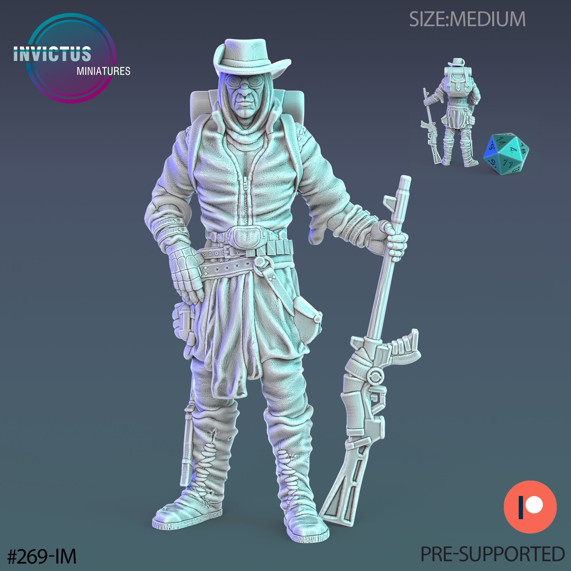 Wasteland Explorer - 3d Printed by Invictus Miniatures – CheddarMinis