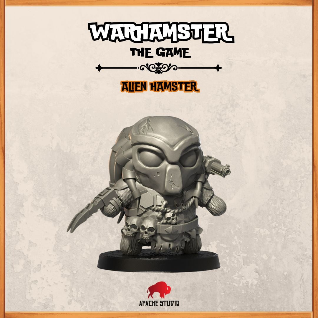 Alien Hamster - Warhamster - 3d Printed Miniature Sculpted by Apache S ...