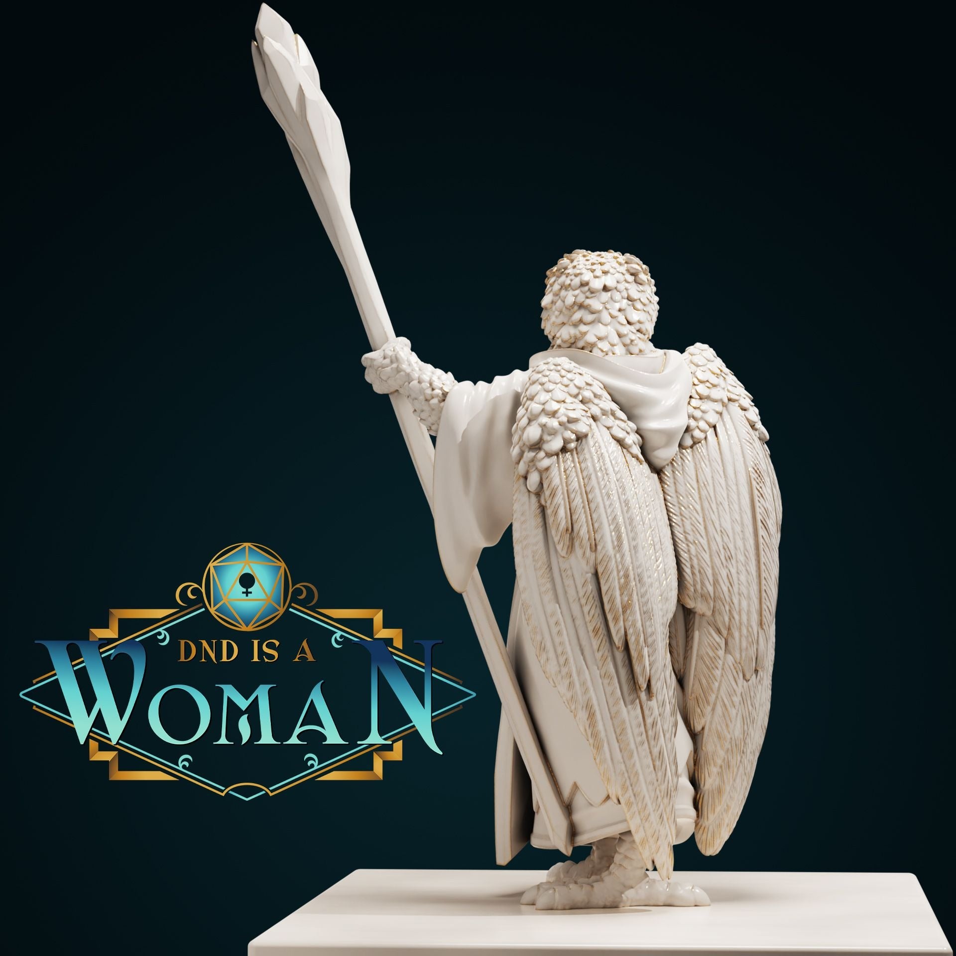 Aarakocra Wizard, Aira - 3d Printed Miniature by DND Is A Woman ...