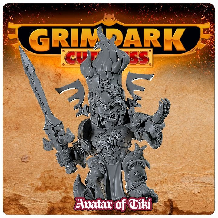 Avatar of Tiki - 3d Printed Grimdark Cuteness Chibi Miniature ...