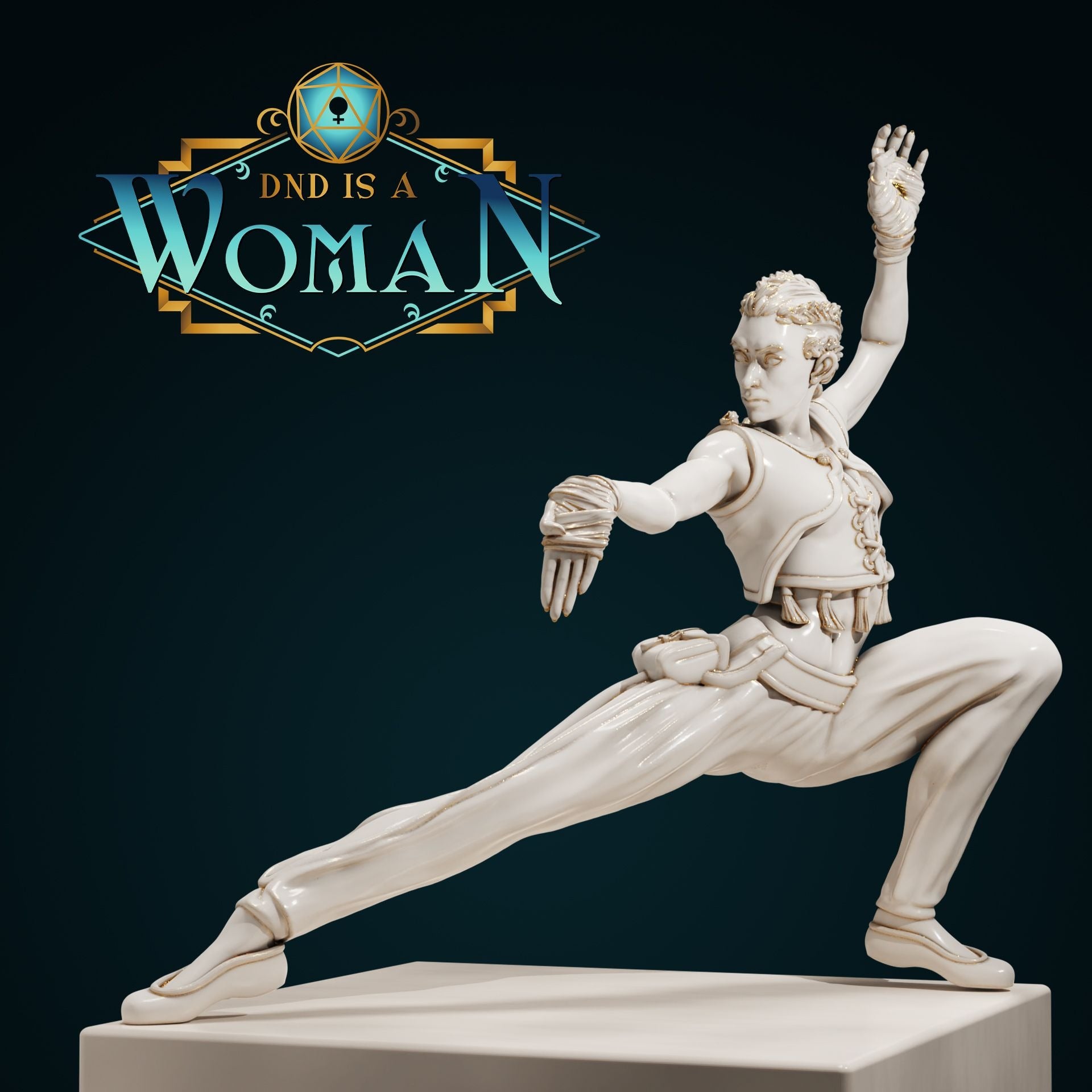 Goliath Monk – Drazde - 3d Printed Miniature by DND Is A Woman ...