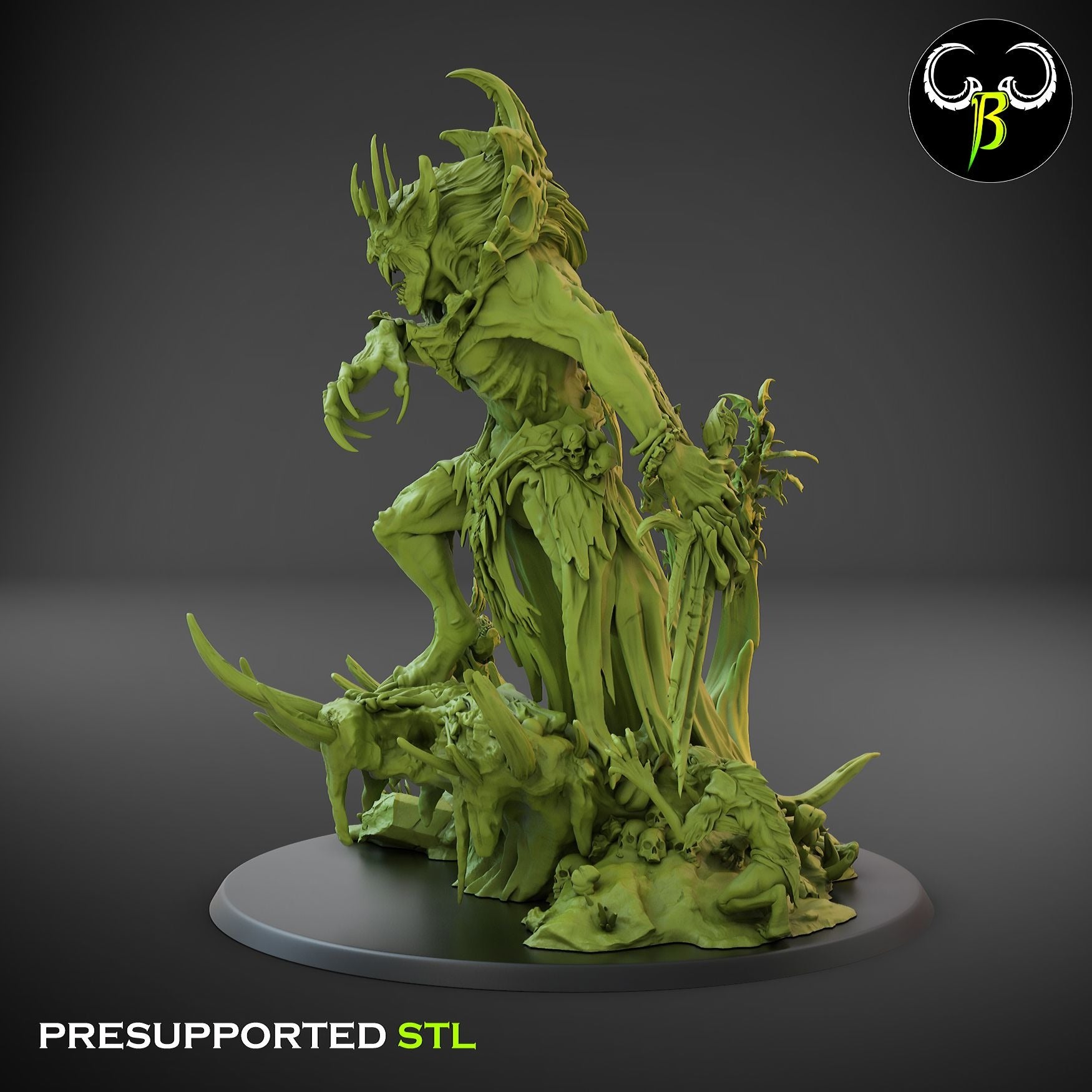 Gorious Overlord - Crypt Nightmares- 3d Printed Miniature Sculpted by ...
