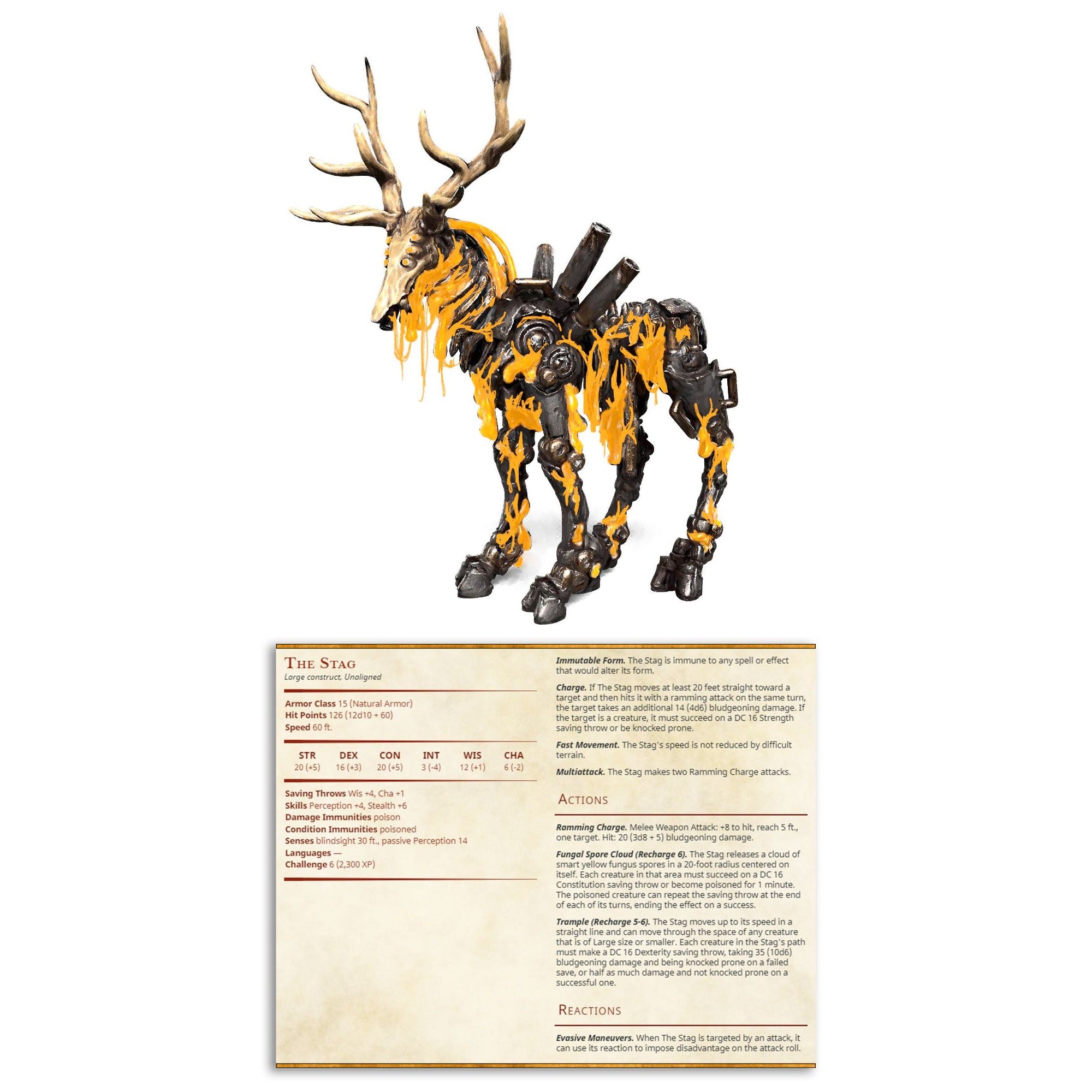 The Stag - 3d Printed Miniature by Printed Obsession – CheddarMinis