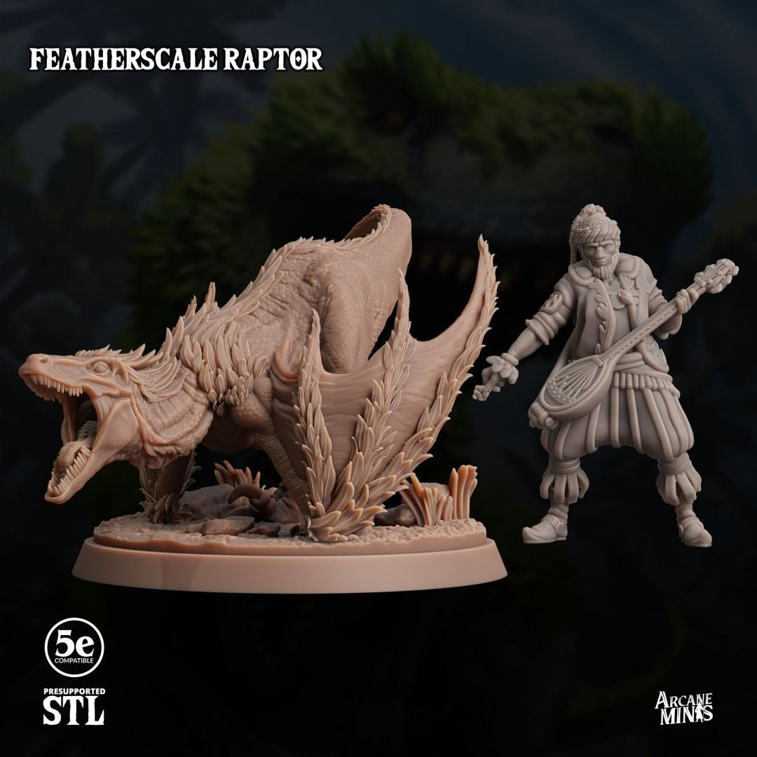 Featherscale Raptor - 3d Printed Miniature by Arcane Minis – CheddarMinis
