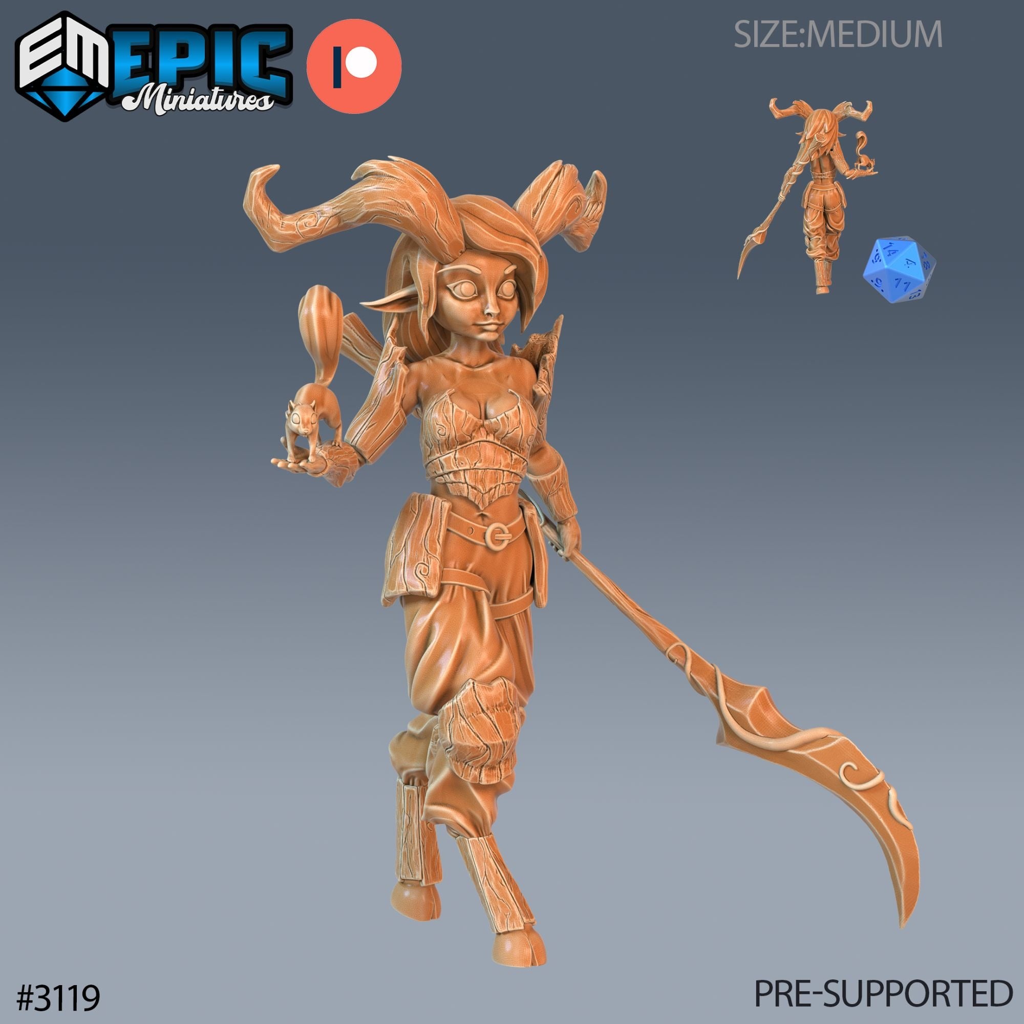 Satyr Girl / Pan Warrior / Forest Guardian / Nature Spirit / Wild Anim ...