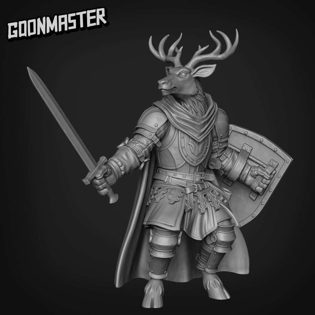Deer Knight - 3d Printed Miniature Sculpted by Goon Master Games ...