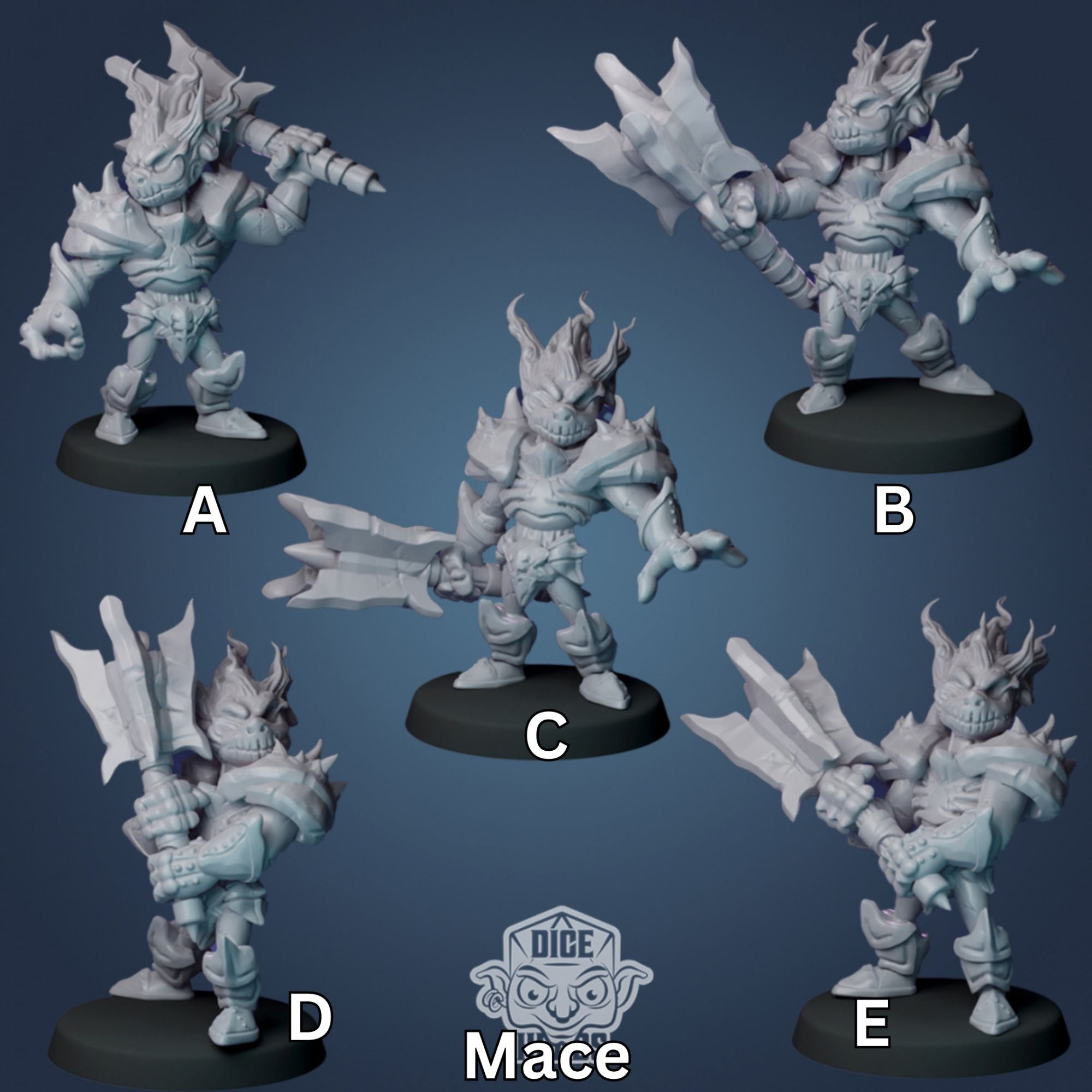 Wraith Fighters - 3d Printed Miniature by DiceHeads – CheddarMinis