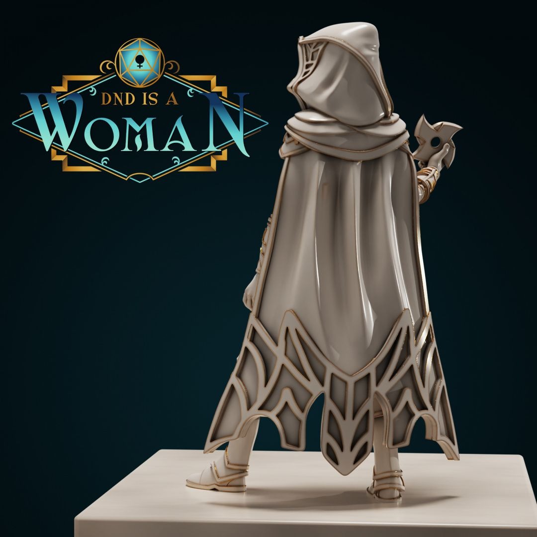 Drow Rogue - Valerrith Elgrael - 3d Printed Miniature by DND Is A Woma ...