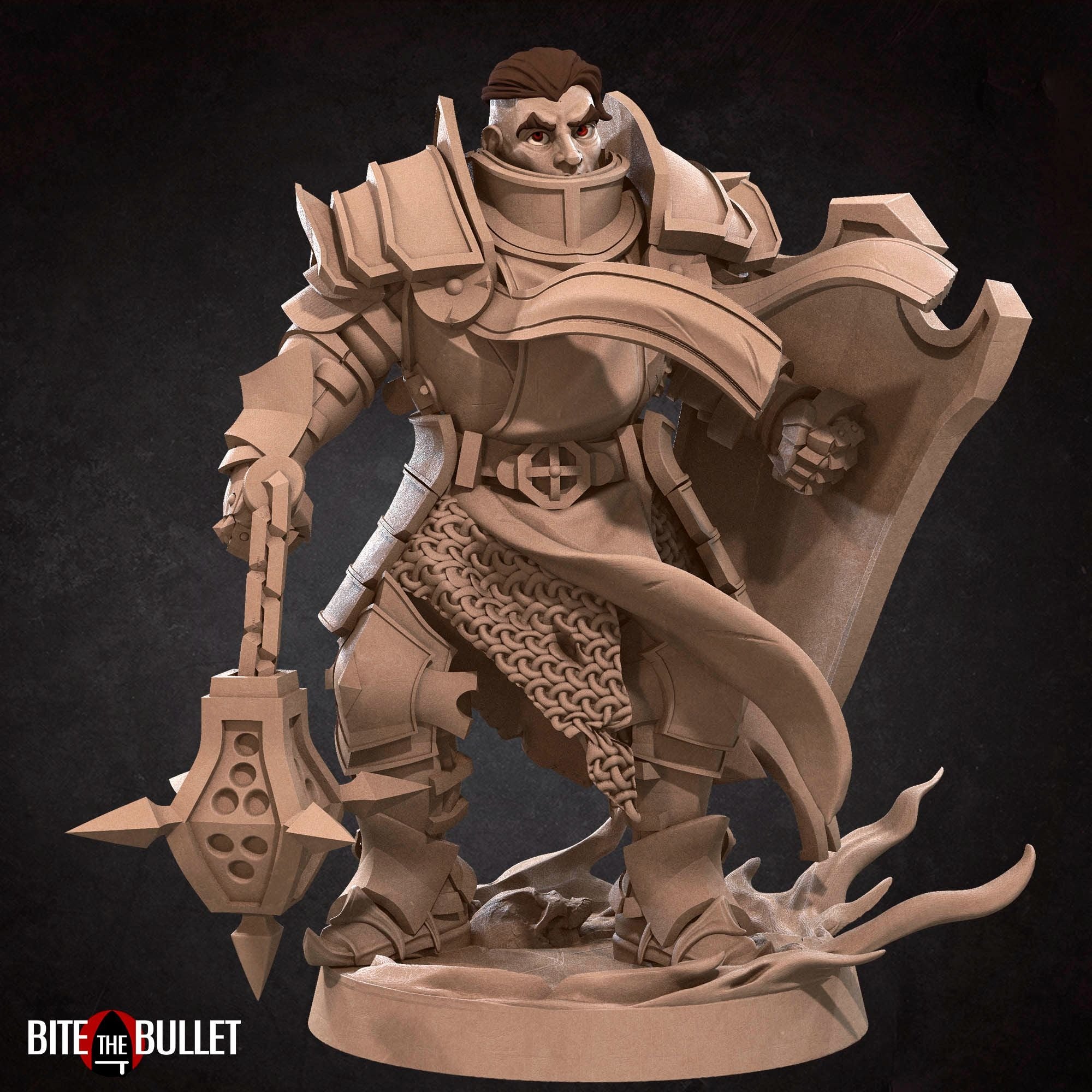 Hero Crusader - Bullet Hell Heroes - 3d Printed Miniature by Bite the ...