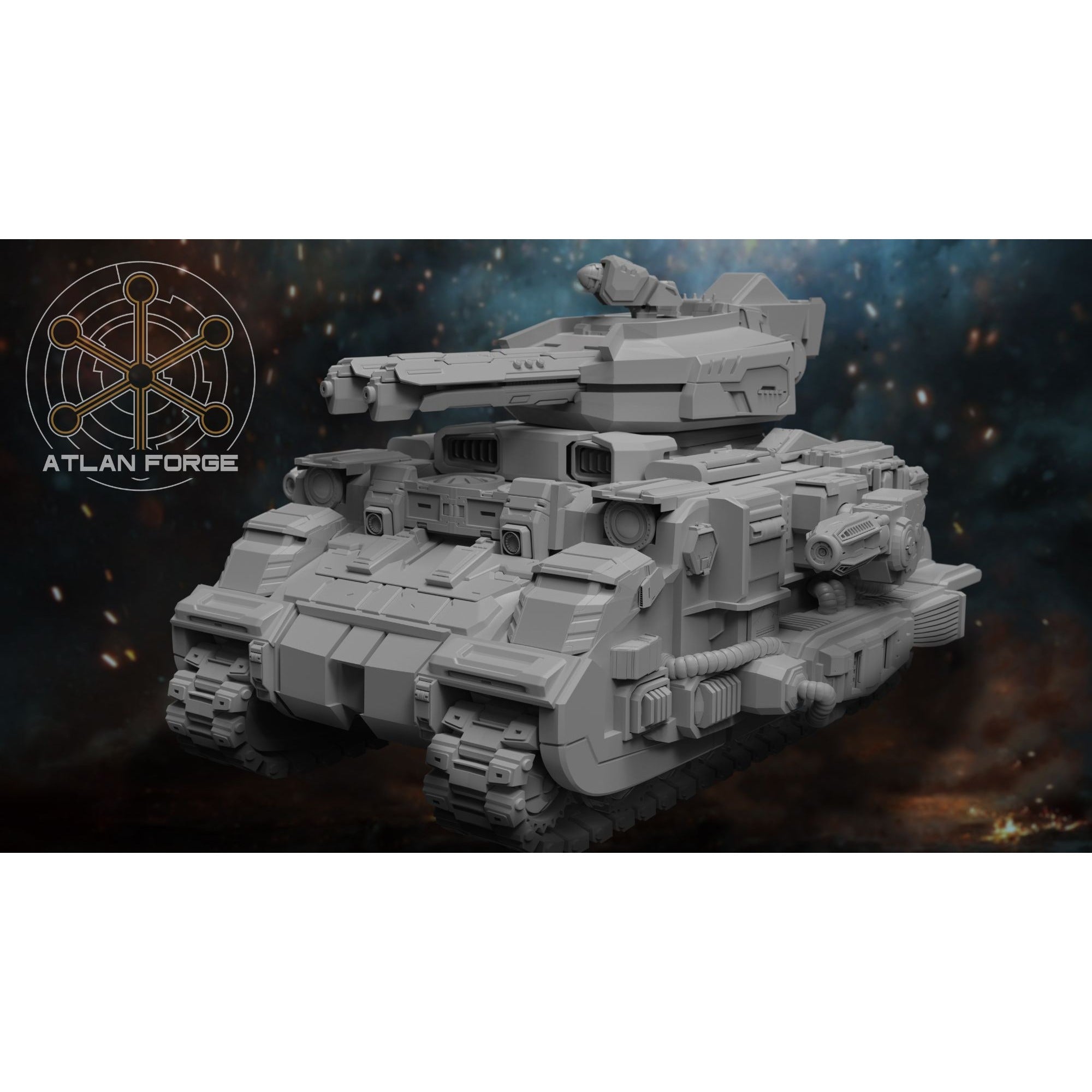 Arctodus Battle Tank - Modular Unit 3d Printed Sculpted by Atlan Forge ...