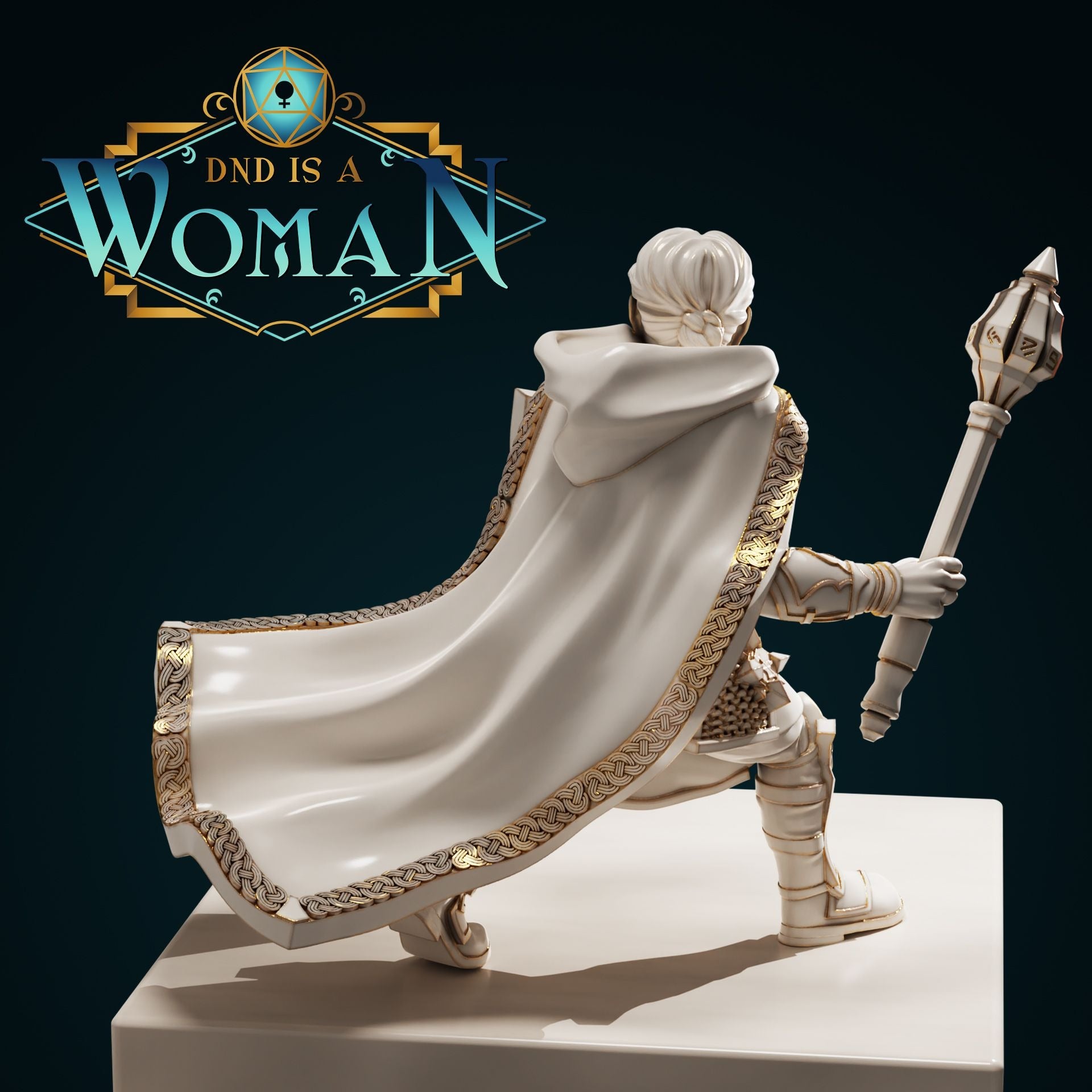 Dwarf Cleric - Astra - 3d Printed Miniature by DND Is A Woman ...