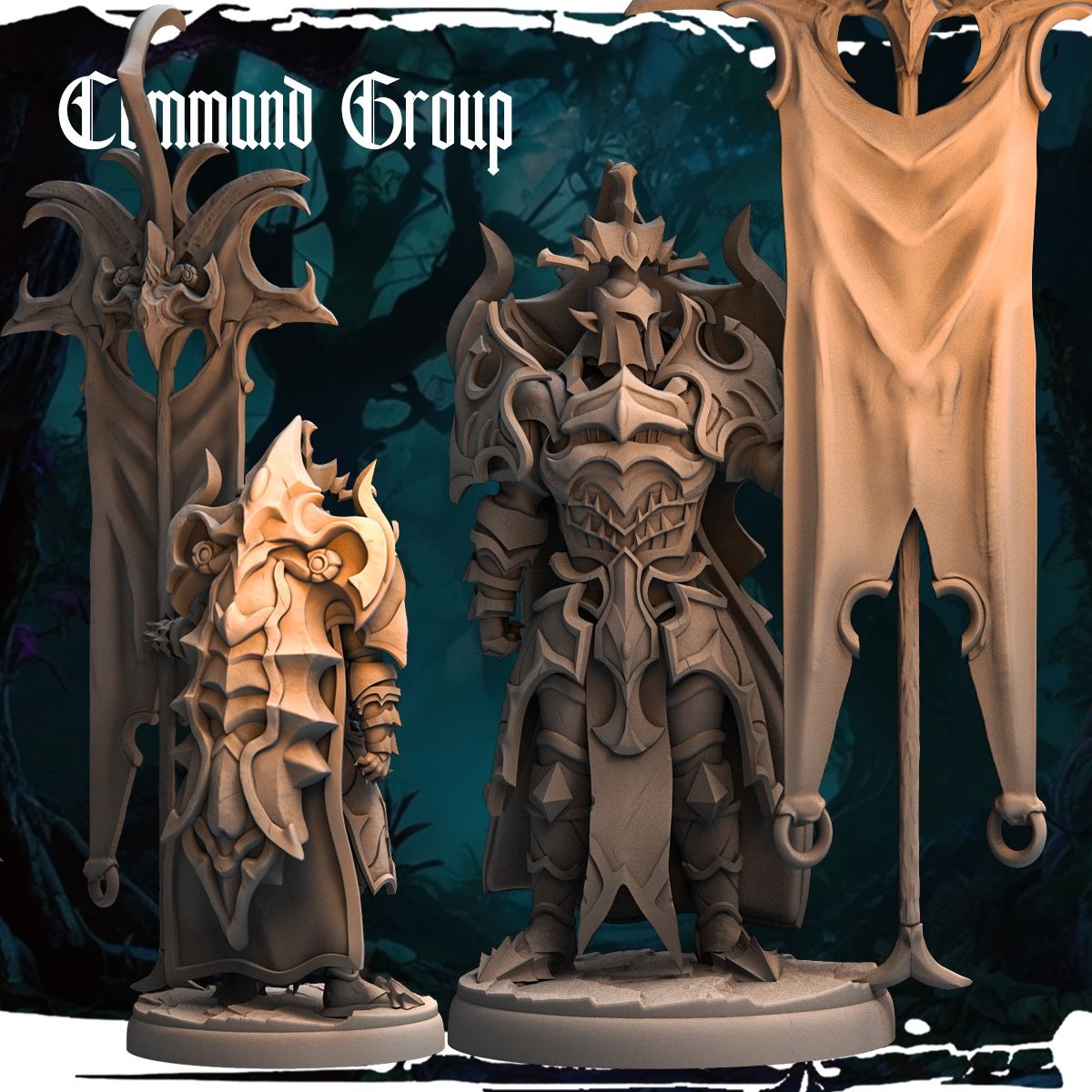 Dark Elf Banner Carrier - Army of Darkness: Dark Elves - 3d Printed Mi ...