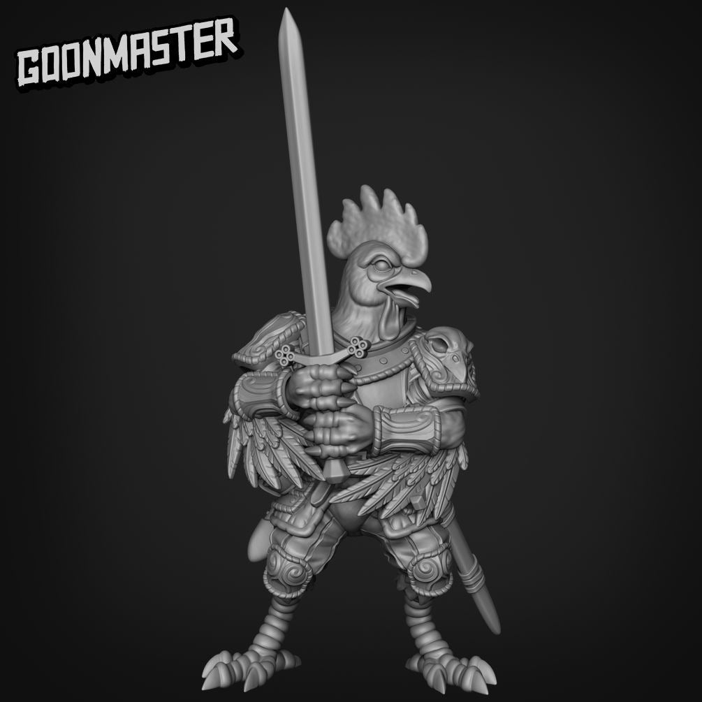 Chicken Knights - 3d Printed Miniature Sculpted by Goon Master Games ...
