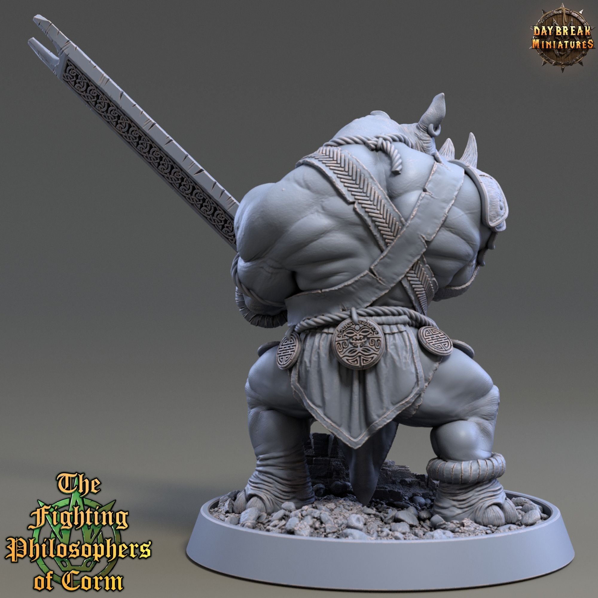 Crantor Straightedge - Fighting Philosophers of Corm (Rhinofolk) - 3d ...
