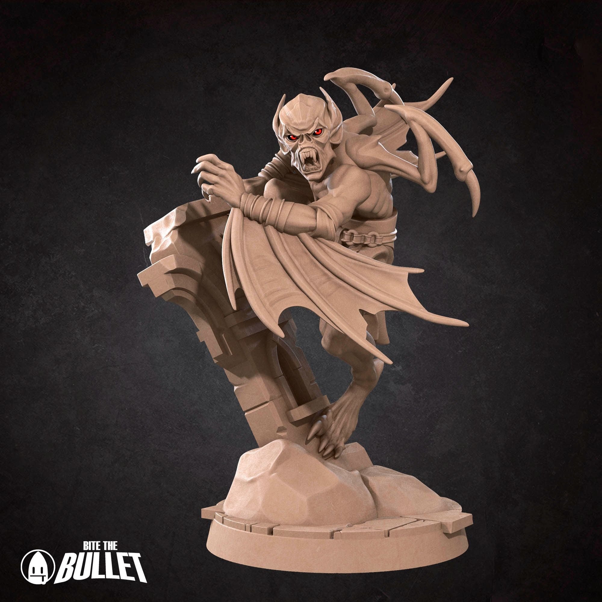 Vampire Monster - Vampires - 3d Printed Miniature sculpted by Bite the ...