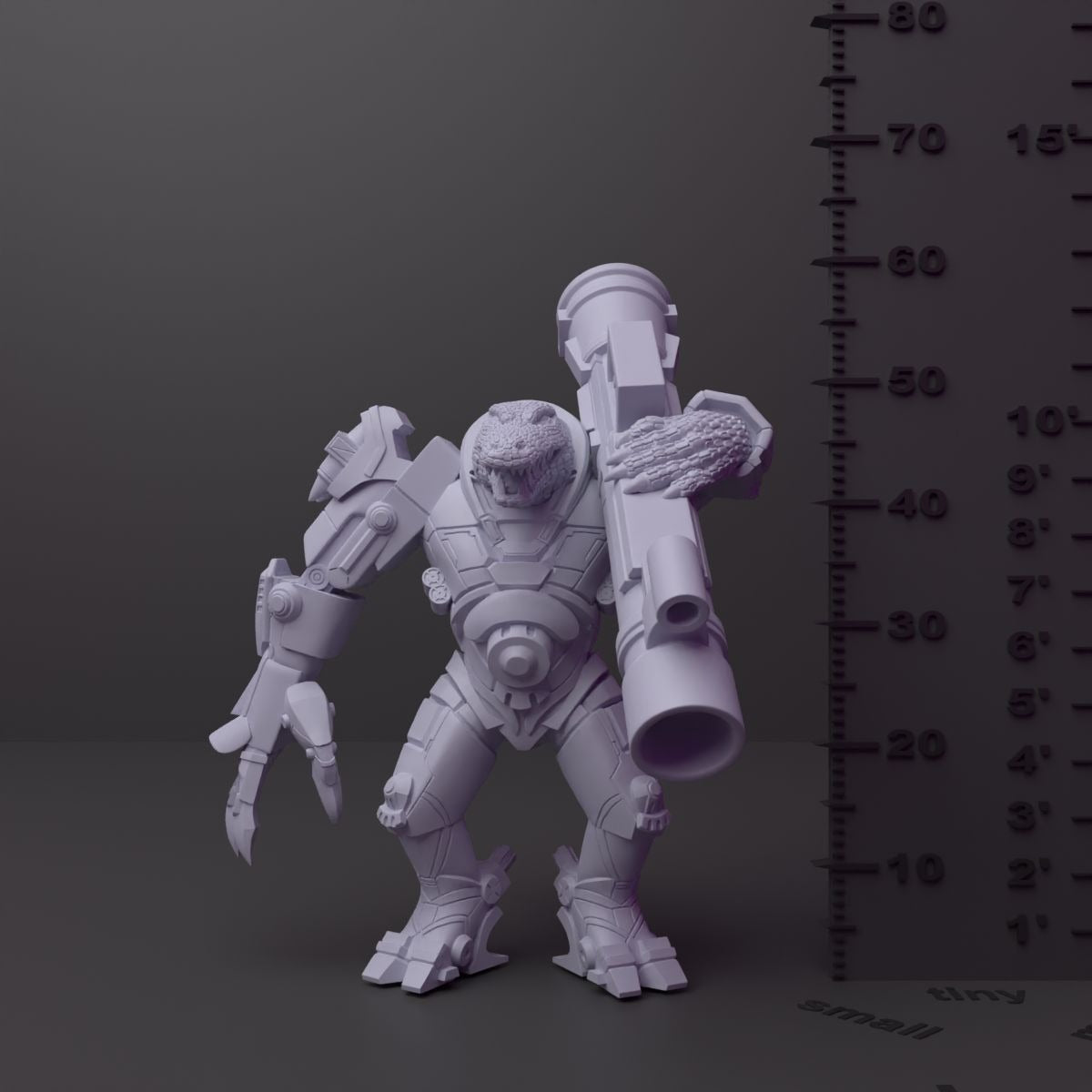 Zorg Deathfire - Neokingdoms - 3d Printed Miniature Sculpted by RN Est ...