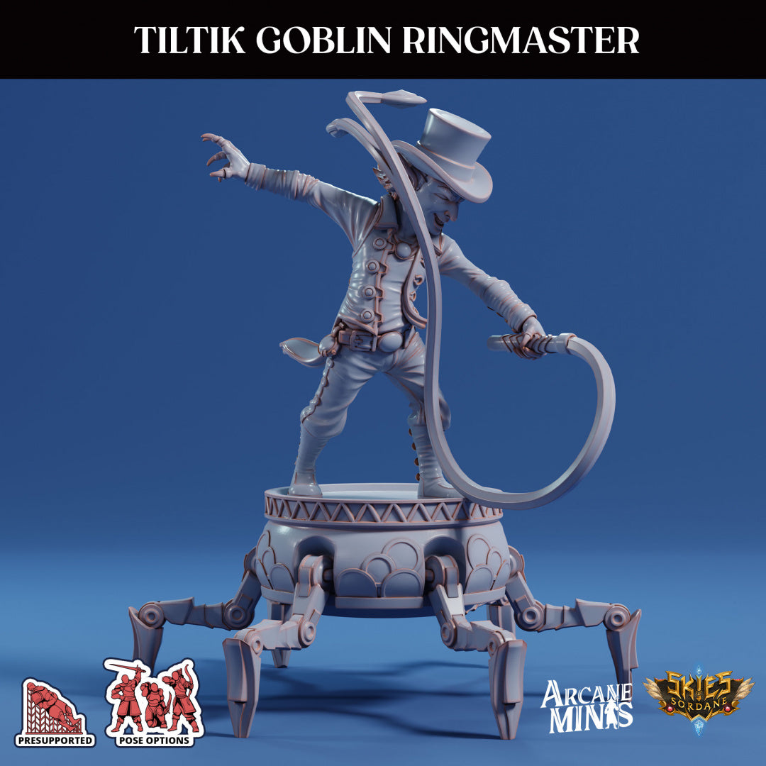 Tiltik, Goblin Ringmaster- 3d Printed Miniature by Arcane Minis ...