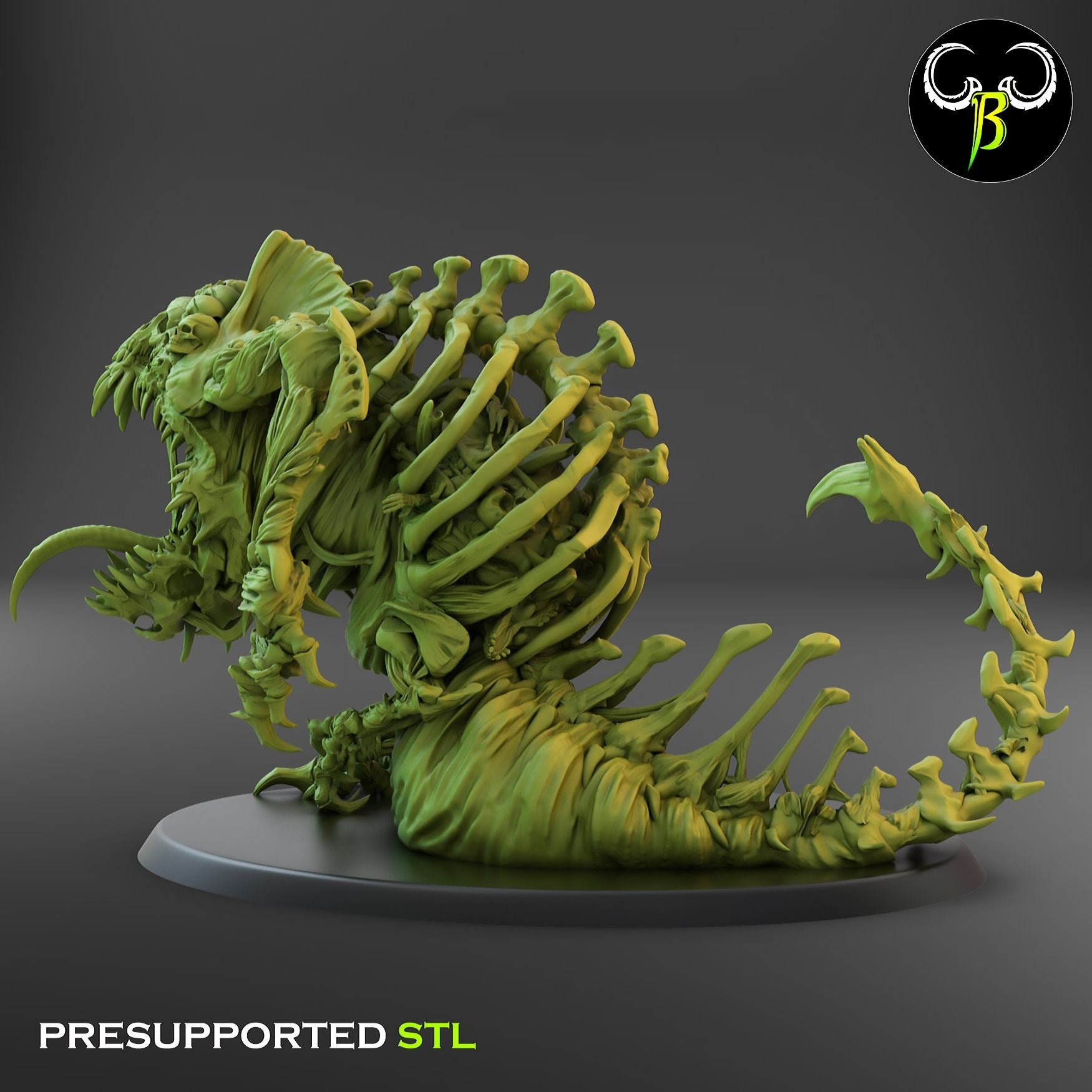 Bone Crawler - Crypt Nightmares - 3d Printed Miniature Sculpted by Cla ...