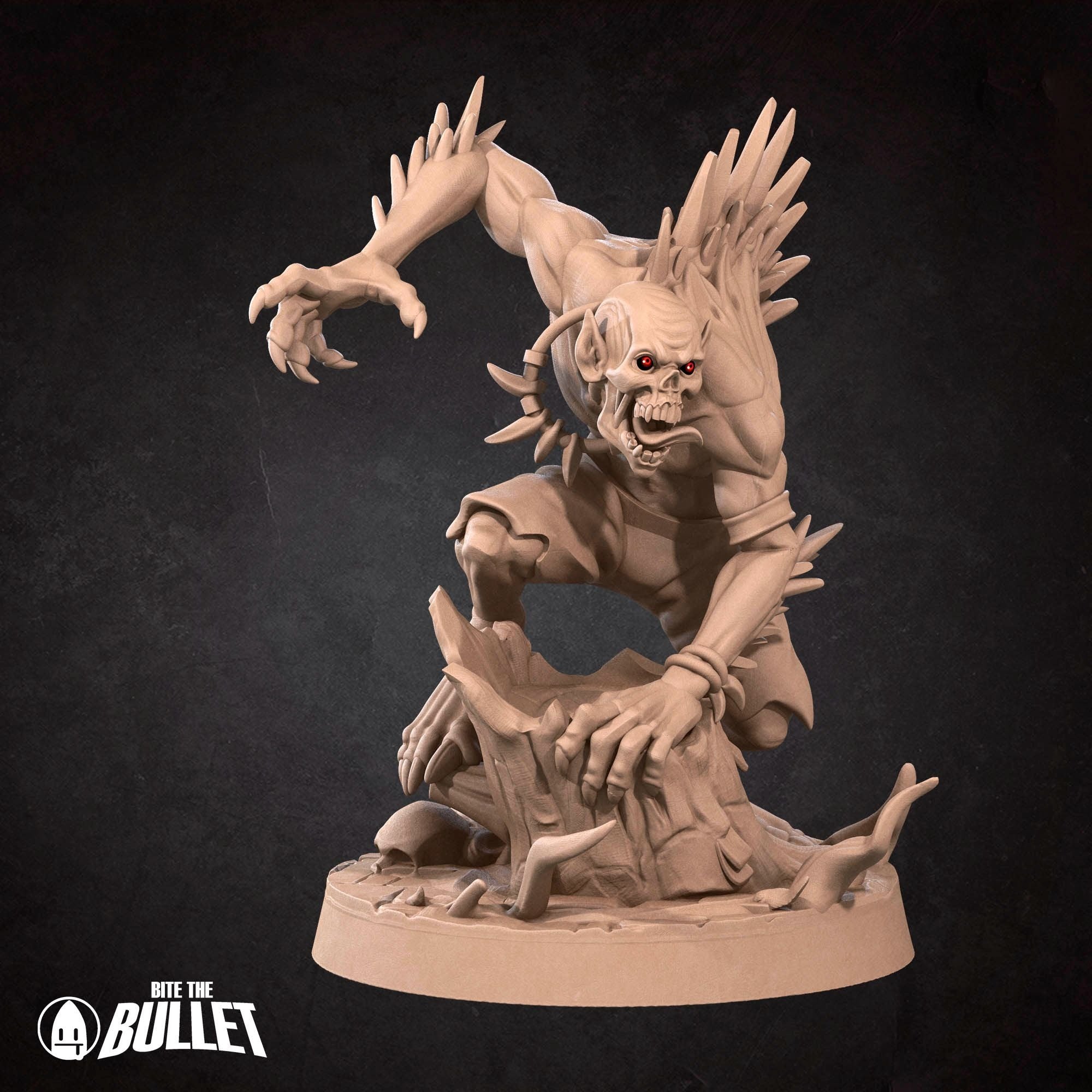 Ghoul - Vampires - 3d Printed Miniature sculpted by Bite the Bullet ...