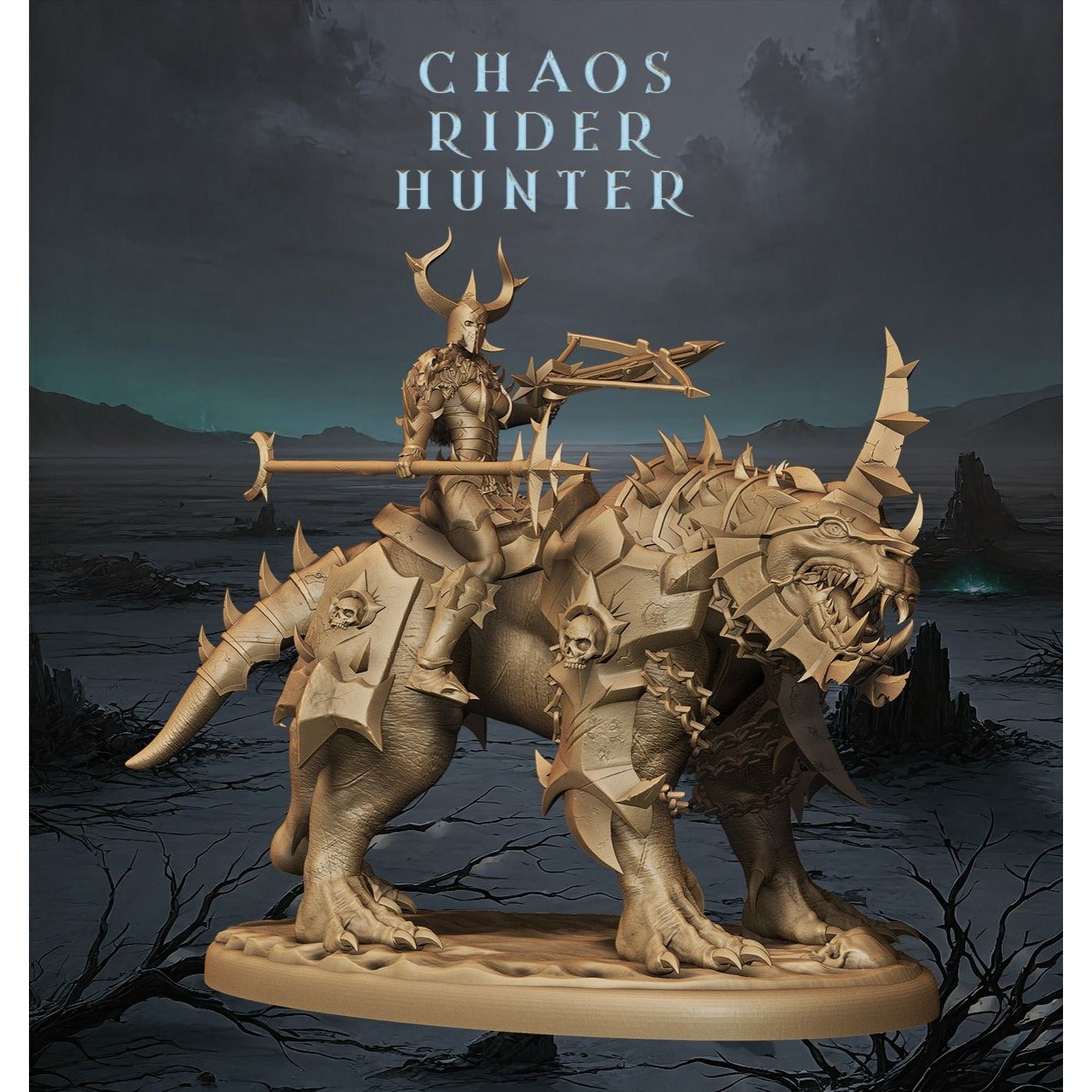 Chaos Riders - Harbingers of Chaos - 3d Printed Miniature Sculpted by ...