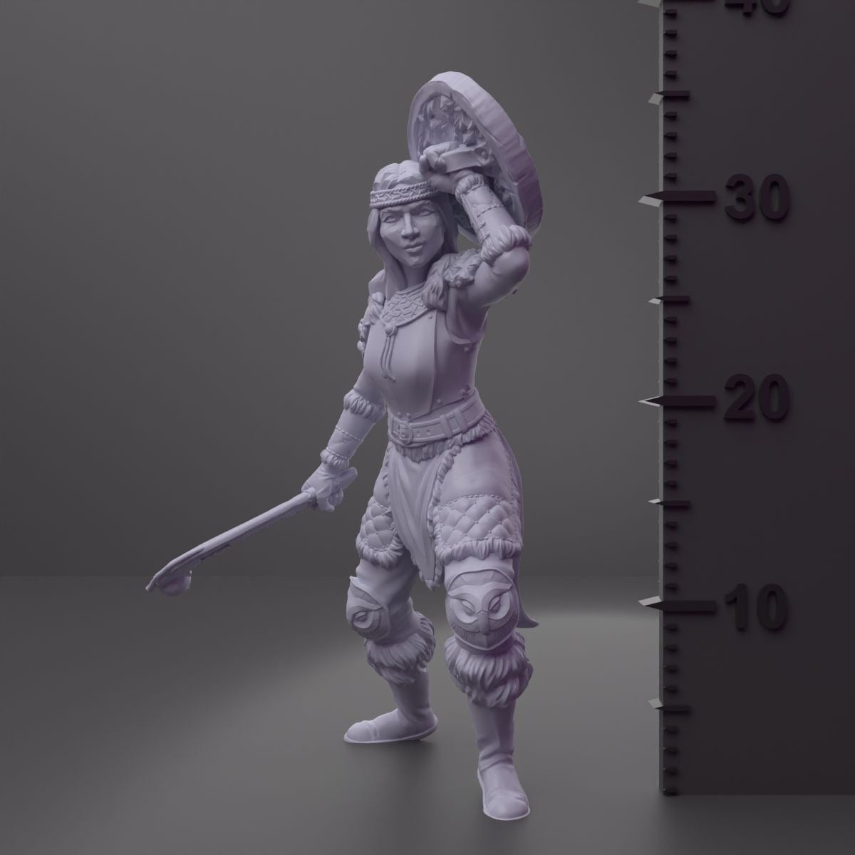 Ice Genasi Cleric, Taktuq - 3d Printed Miniature by DND Is A Woman ...