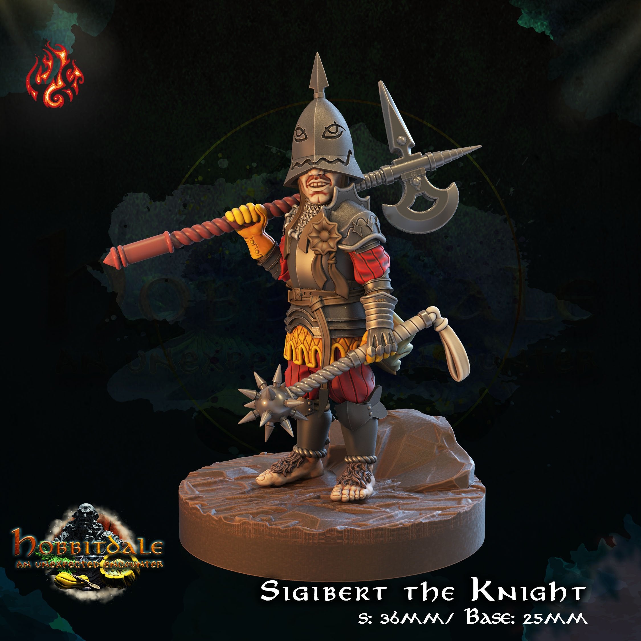 Sigibert, Halfling Knight – CheddarMinis